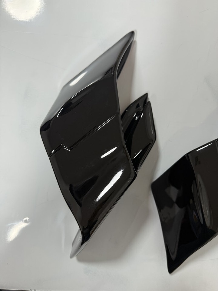 For YAMAHA YZF-R6 2017-2020 Side Winglets Wing Spoiler Fairing Black ...