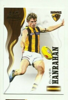 2021 AFL SELECT OPTIMUM HAWTHORN OLIVER HANRAHAN # 116 COMMON CARD AFL ...