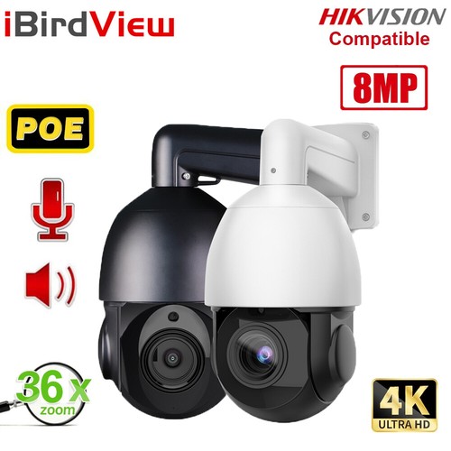 Hik-compatible 8MP 36X PTZ IP Camera Zoom POE IR Two Way Audio IP66 | eBay