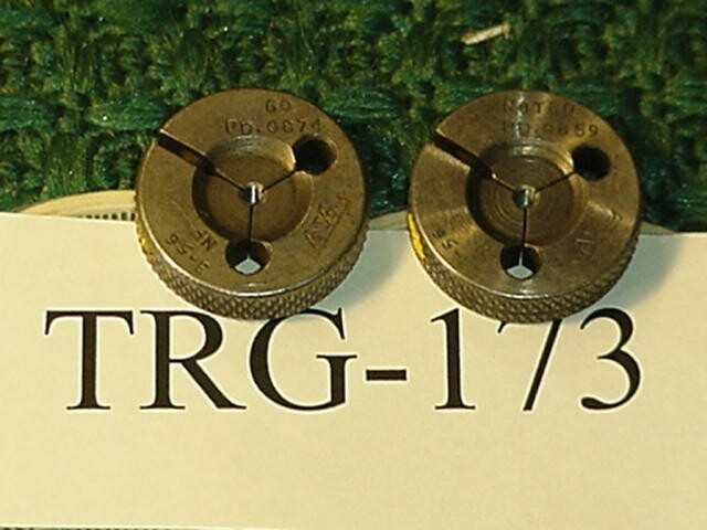 Thread Ring Gage Set 3-56 GO & NO GO TRG-173 | eBay
