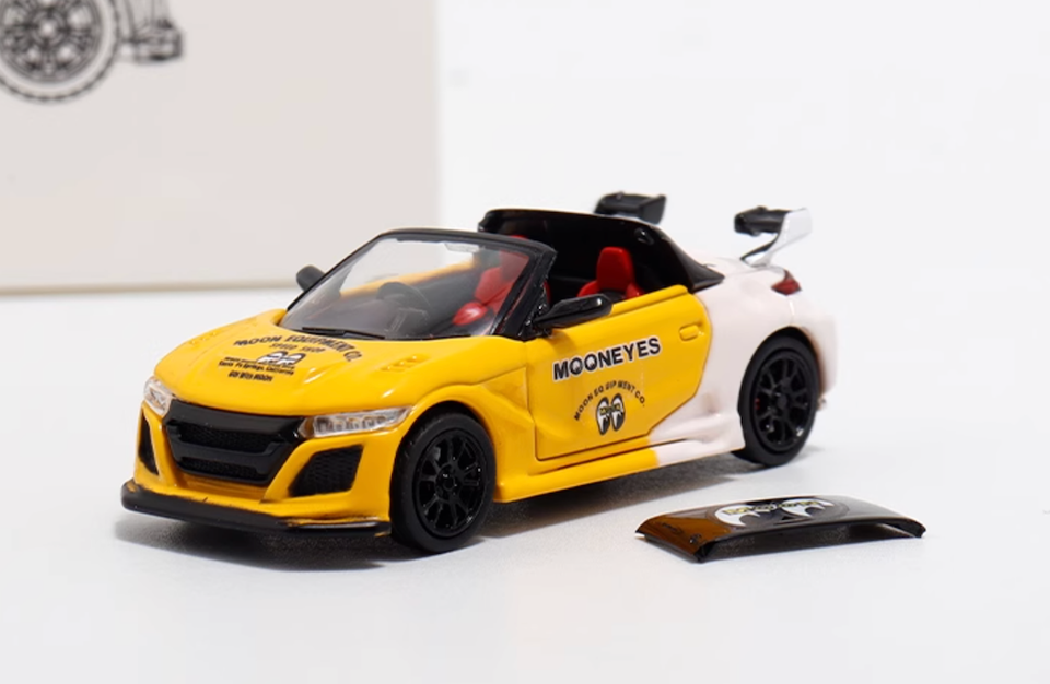 ZD Mortal 1:64 Yellow S660 Mooneyes Convertible Sport Model Diecast ...