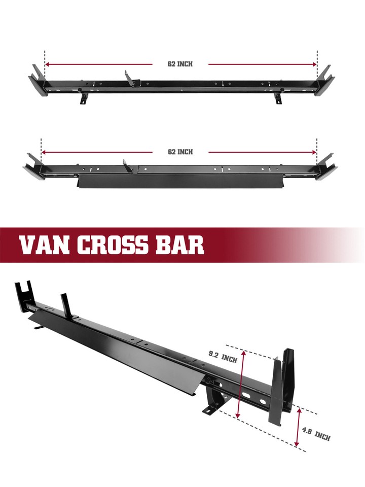 For 16-23 Mercedes-Benz Metris/19-23 Sprinter Ladder Rack W/O Rain ...