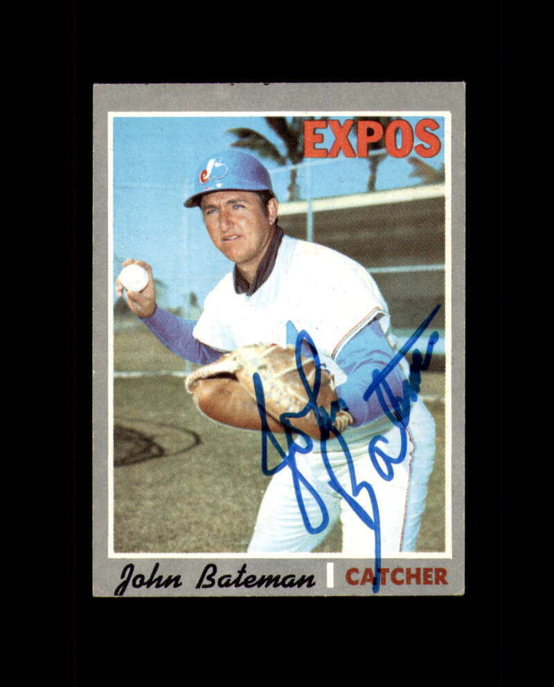 John Bateman Signed Authentic 1970 Topps Montreal Expos Autograph | eBay