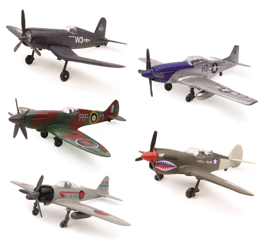 New Ray 1:48 World War II Fighter Planes 5 Styles Pilot Model Kits ...