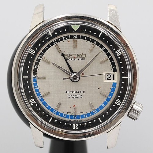 Seiko 6217-7000 World Time First Model 17J Auto Mens Watch 37mm Top ...