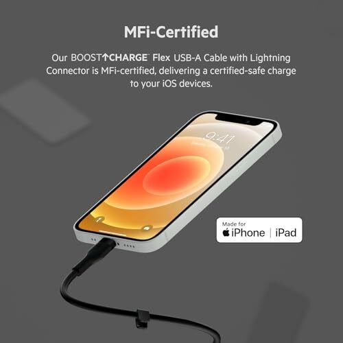 FlexCharge MFi Certified 2M USB to Lightning Cable for iPhone & iPad | eBay