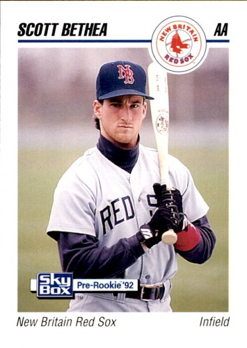 1992 New Britain Red Sox SkyBox #477 Scott Bethea Austin Texas TX ...