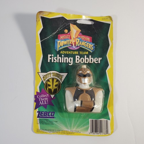 RARE Vintage Original Power Rangers Zebco White Ranger Fishing Bobber ...