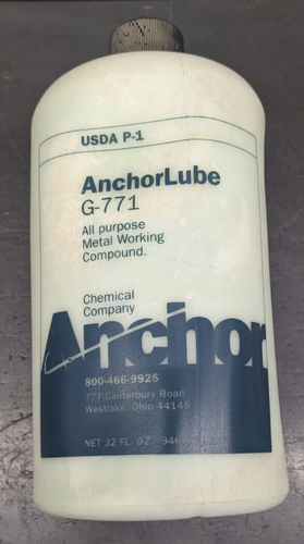 Anchorlube All-Purpose Metalworking Compound Lubricant G-771 32 Fl. Oz ...