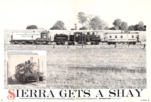 0-4-4-0 Class B Shay Locomotive Feather River Railwy Sierra Railroad ...