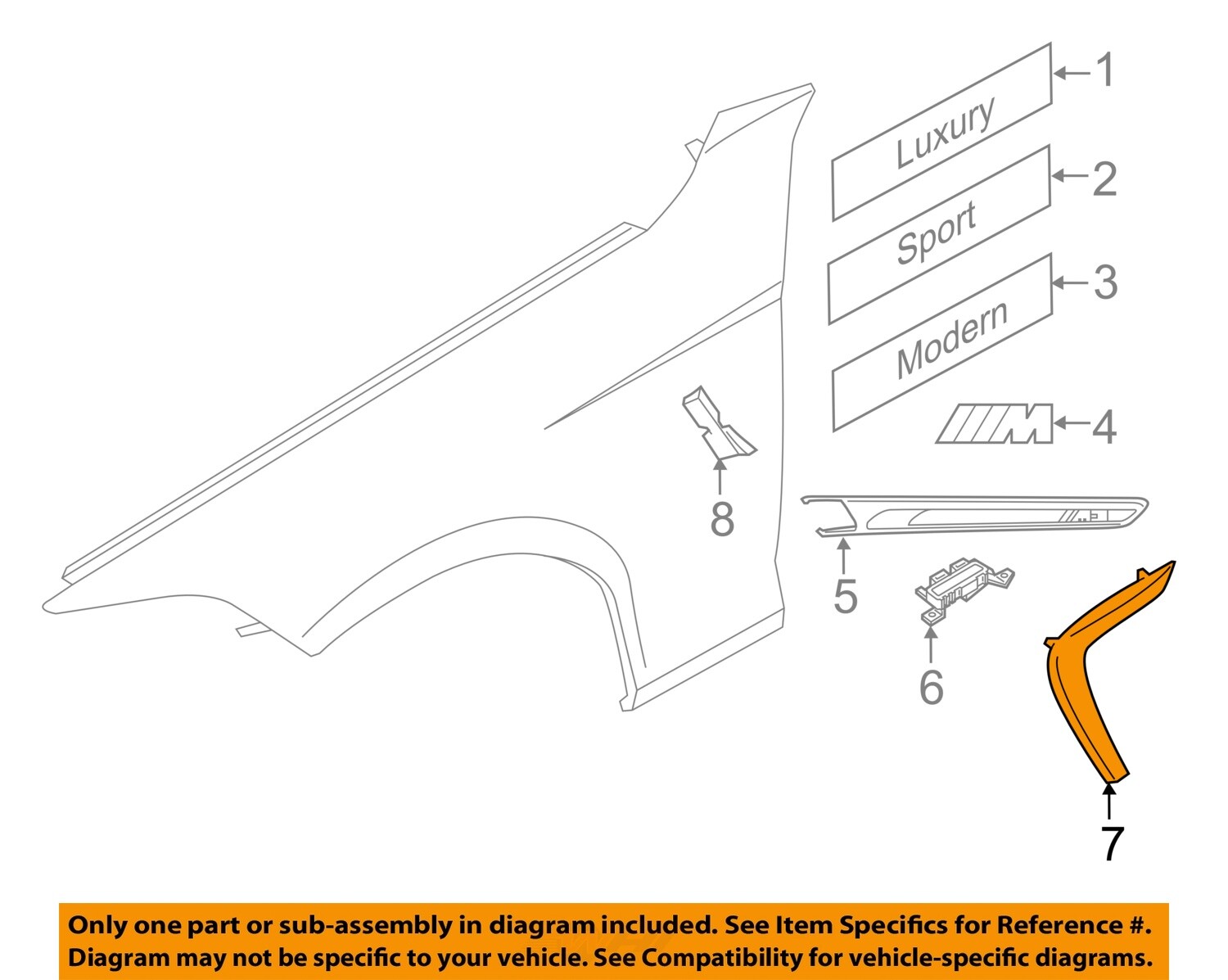 BMW OEM 14-16 428i Fender-louver Vent Right 51747381994 for sale online ...