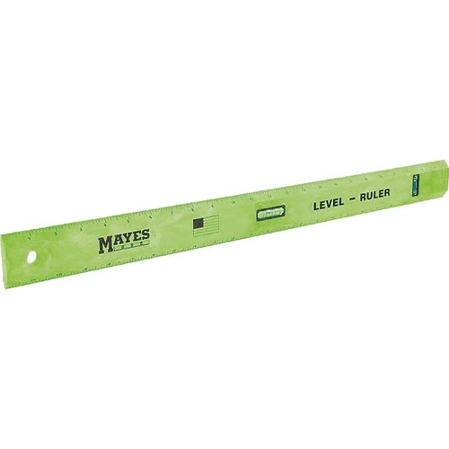 Mayes 24 In. Polystyrene Straight Edge Ruler with Level 10743 Mayes ...