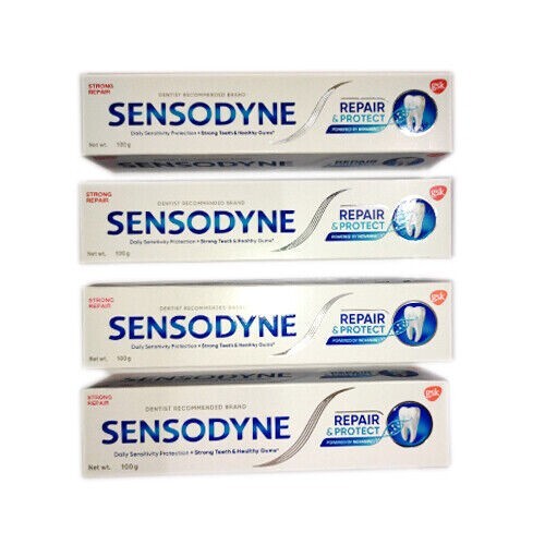 Sensodyne Toothpaste With Novamin For Tooth Repair And Protect 4 x 100g ...