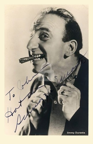 Jimmy Durante -- Signed Vintage Photo Postcard Copy | eBay