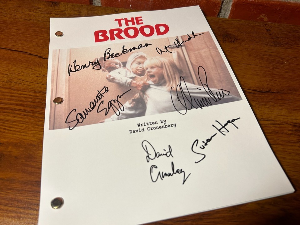 The Brood Autographed Cast Signed Script Screenplay Reprint David ...