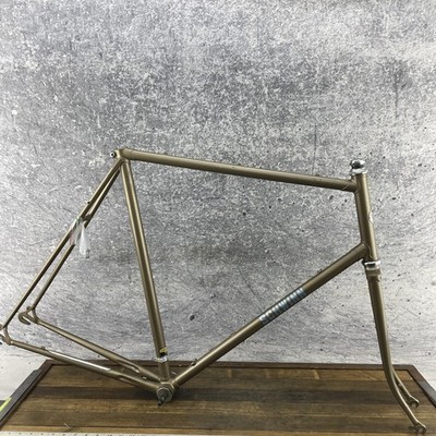 Vintage Schwinn 4130 Chromoly Road Bike Frame 63 cm Gold USA Lugged ...
