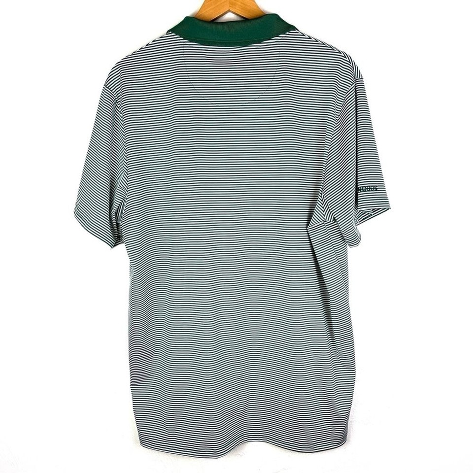 Bonobos Performance Golf Polo Standard Fit Green White Stripe large | eBay