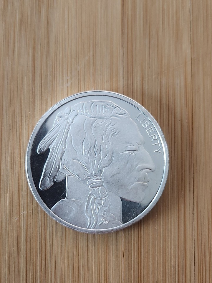 Buffalo Silver Round – 1 oz .999 Fine Silver – Indian Head / Buffalo ...