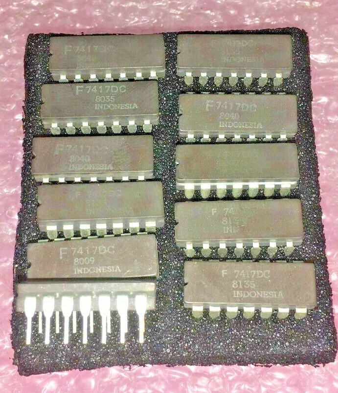 (11 PIECE LOT) 7417DC, FSC High-Performance Analog Buffer, TTL, CDIP14 ...