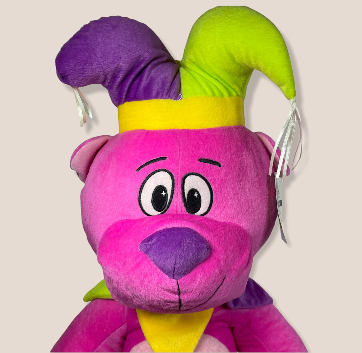 Large Toy Factory Bear Jester plush Stuffed Animal We Build Fun | eBay