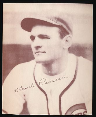 1940 UNCATALOGED Chicago Cubs Team Issue -CLAUDE PASSEAU *Rare* | eBay