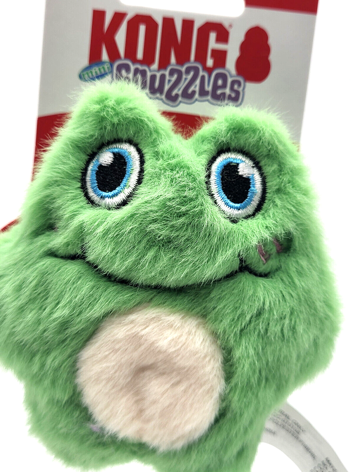KONG Snuzzles Mini Frog XS Squeaky Comfort Toss & Play Dog Toy 4" | eBay