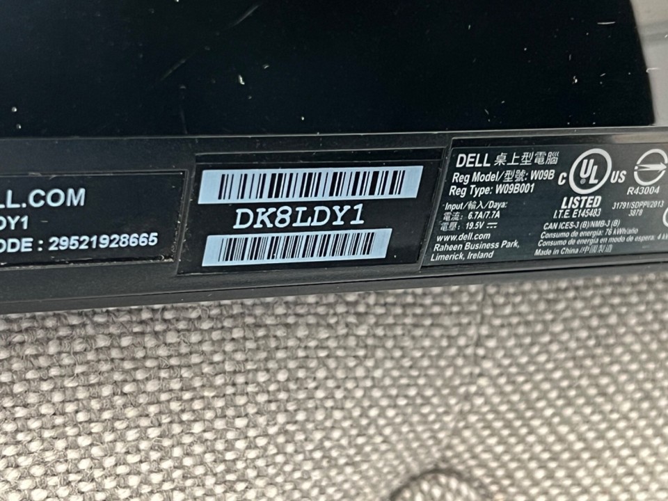 Dell Inspiron 20 3048 AIO Intel Pentium G3220T 2.7GHz 4GB RAM 1TB HDD ...