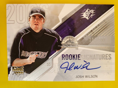 2006 SPx #111 Josh Wilson RC Autograph 134/999 Colorado Rockies | eBay