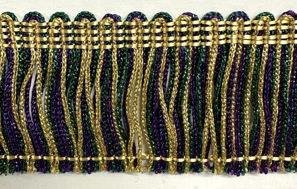 2" Metallic Chainette Fringe - 7 Continuous Yards - Many Color Options ...