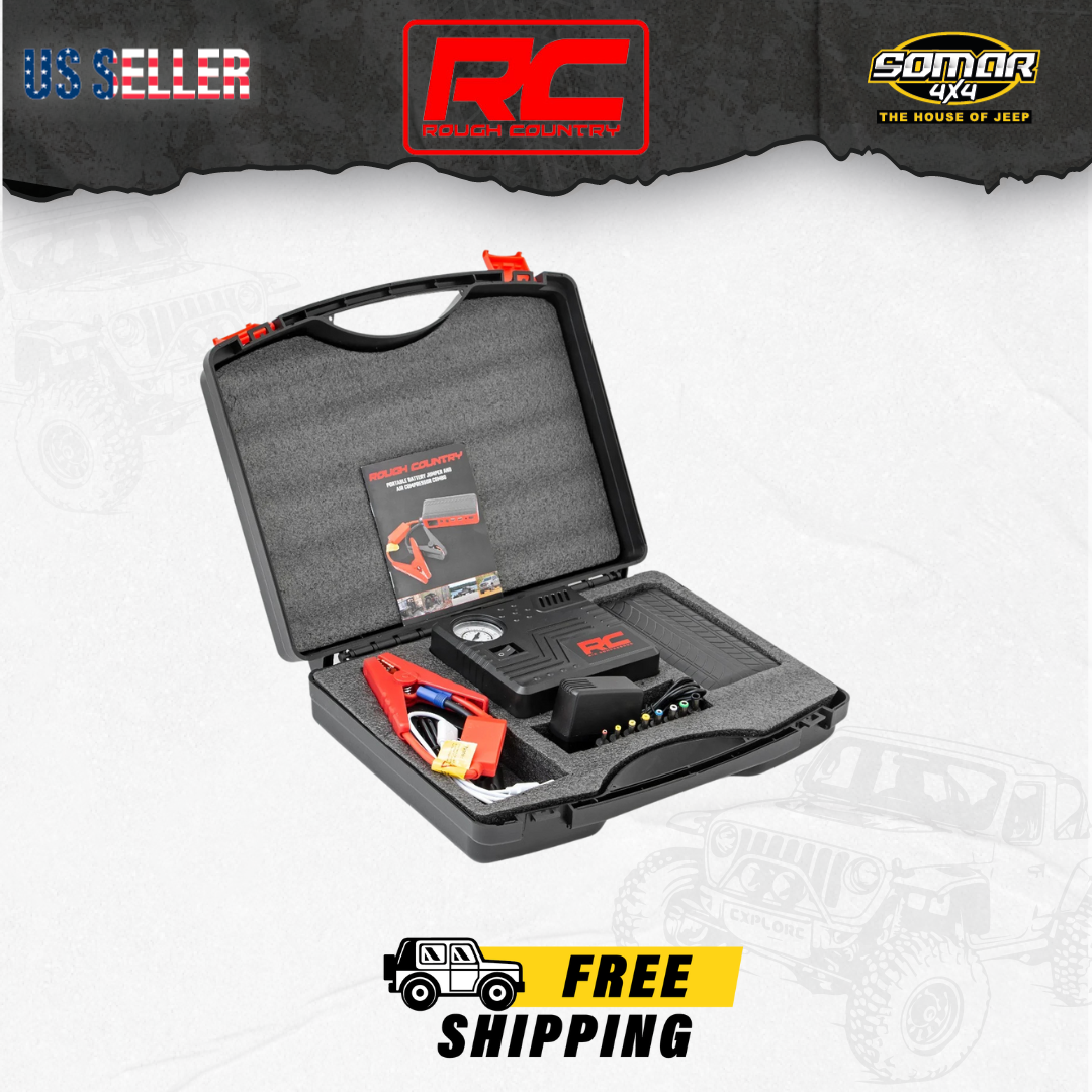 Battery Jumper Air Compressor Combo NEBO Assist Air Jump Start & Air