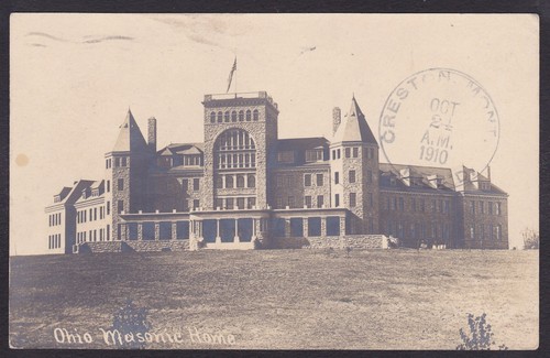 C 1910 Real Photo RPPC Postcard Ohio Masonic Home SPRINGFIELD Ohio ...