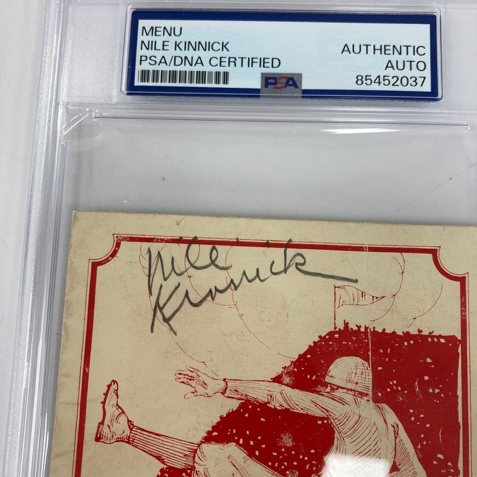 Nile Kinnick Signed 1940 Football Card Photo PSA DNA Heisman Trophy ...