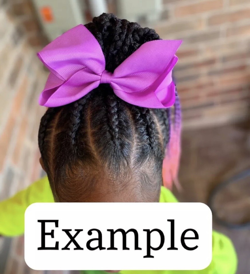 14” BRAIDED DRAWSTRING PONYTAIL FOR KIDS - 1b/Ombré Purple w/ Purple ...