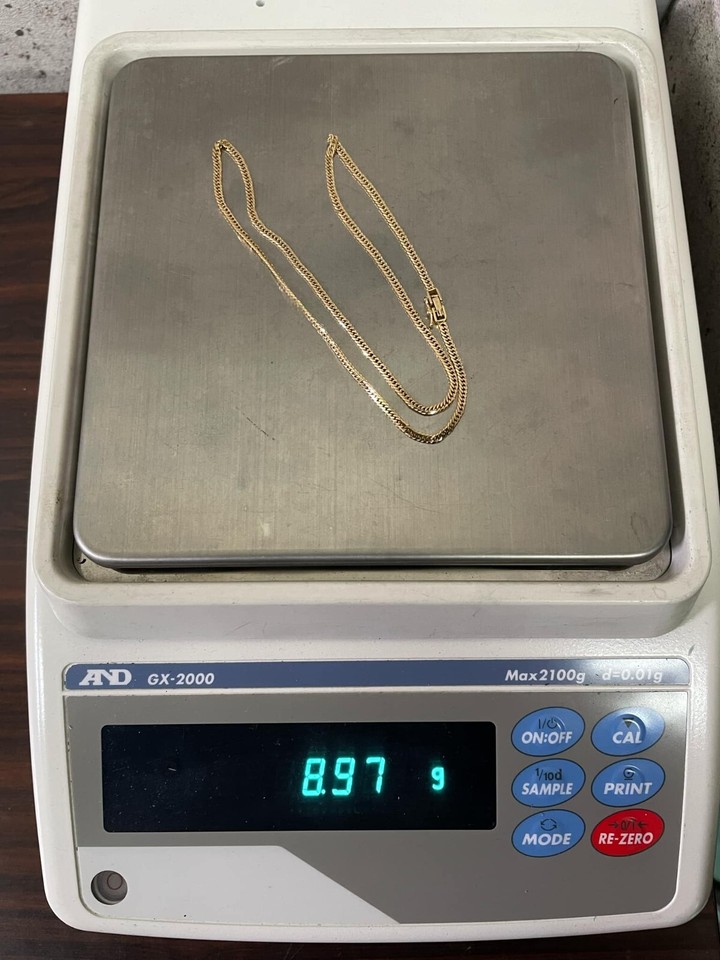 18K Japan Gold Chain Necklace | 8.97g | Approx 45'' Long Fine Jewelry ...