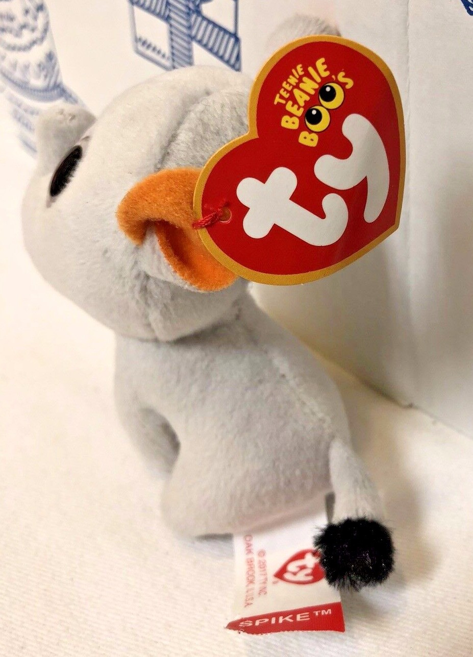 New McDONALDS TY TEENIE BEANIE BOOS Spike Rhino #10 Plush Doll Happy ...