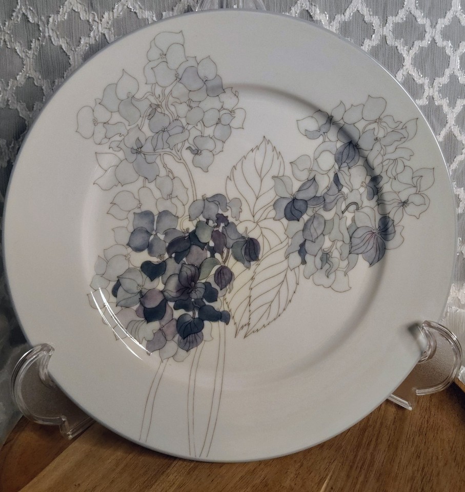 Hydrangea Block Spal Watercolors Dinner Plate | eBay