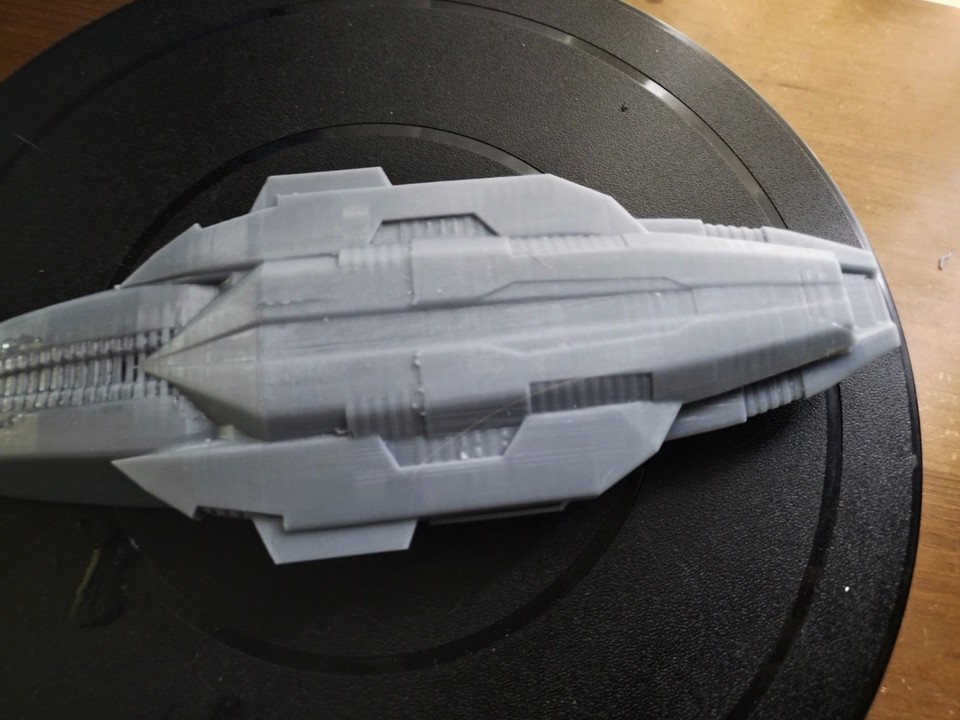 Battlestar Galactica Cygnus Class Cruiser 3D Resin Print 8.75" In ...