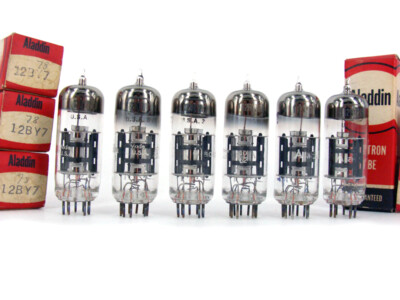 ONE 12BY7/EL180/12BV7 ALADDIN NOS Tube Röhre Valvola Lampe TSF Valve ...