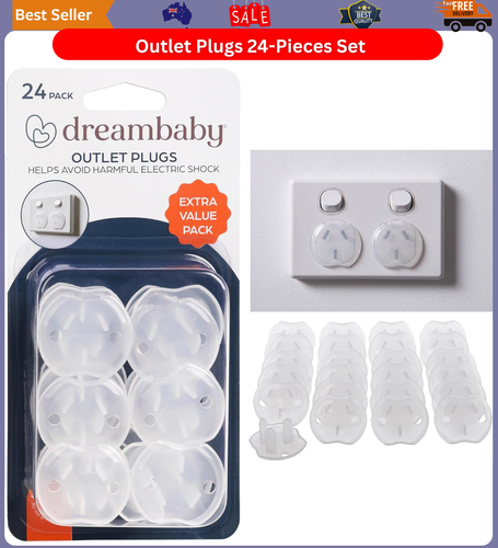 Electric Outlet Socket Plug Cover - Baby Proofing Plug Protectors ...