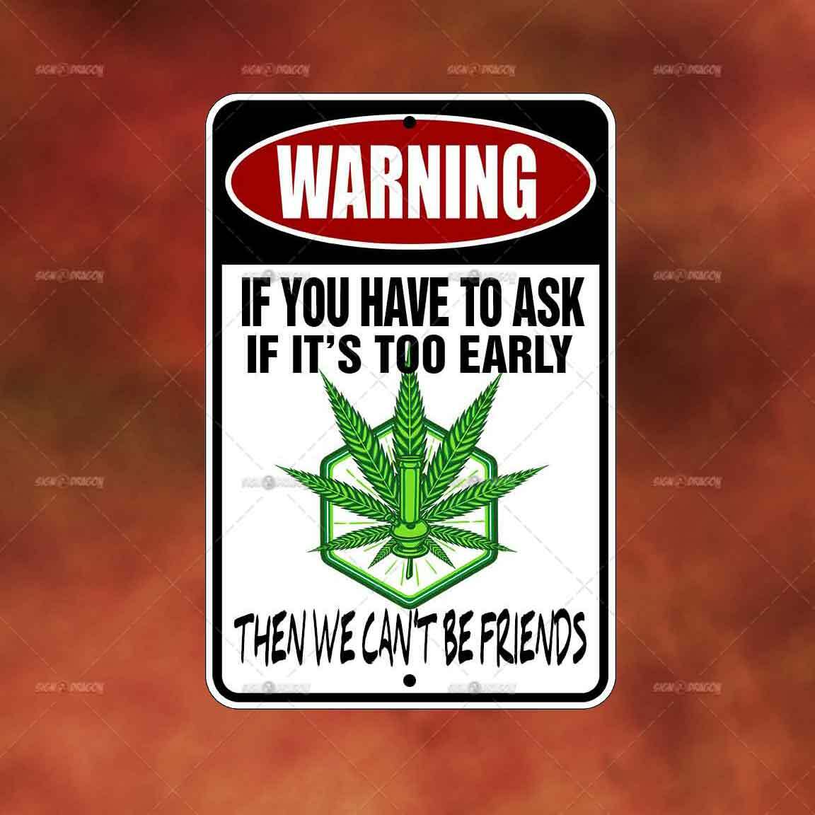 Abstract Funny Warning