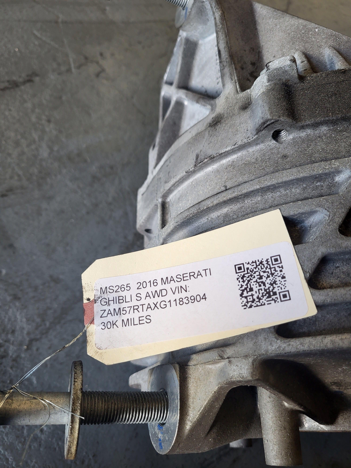 Rear Differential Carrier 2016 Maserati Ghibli 3.0L AWD 670030134 2014 ...