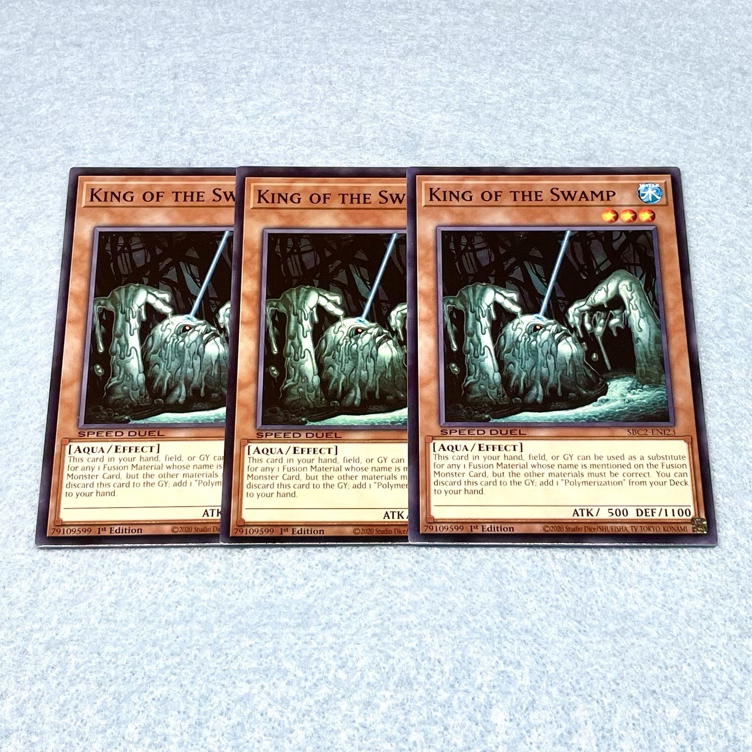 Yugioh King of the Swamp 1st Edition 3 Card Set NM SBC2 | eBay