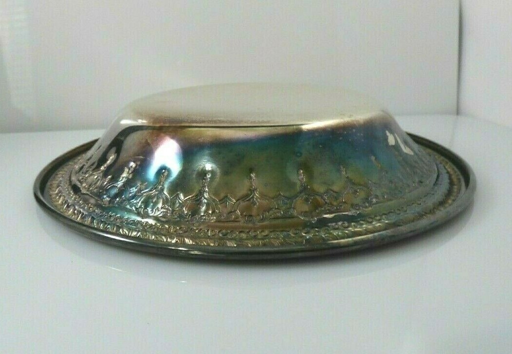 Vintage Reed & Barton Silver Plate Bowl Candy Dish Repousse 1202 ...