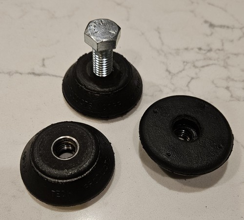 RUBBER FOOT FEET BUMPER SNUBBER BUMP STOP 1/2-13 Threaded Female Mount ...