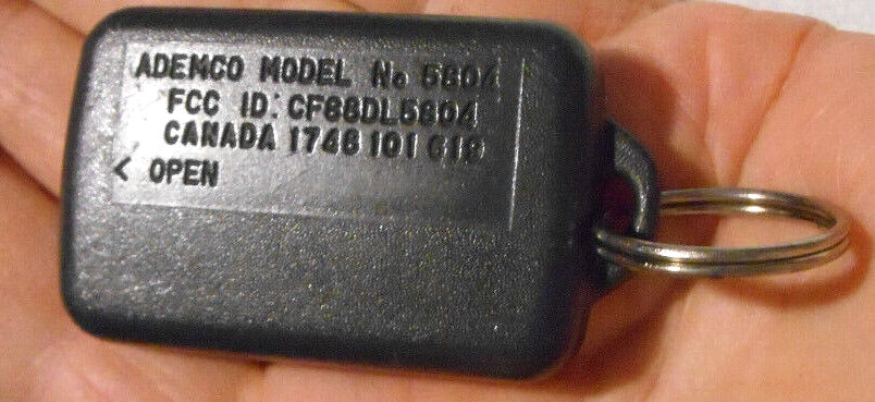 Vintage Ademco Model 5804 CF88DL5804 Home Security System Remote | eBay