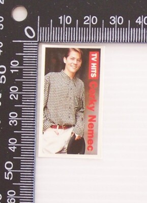 VINTAGE 90s CORKY NEMEC TV HITS MAGAZINE FAN SHOW TV PROMO STICKER | eBay