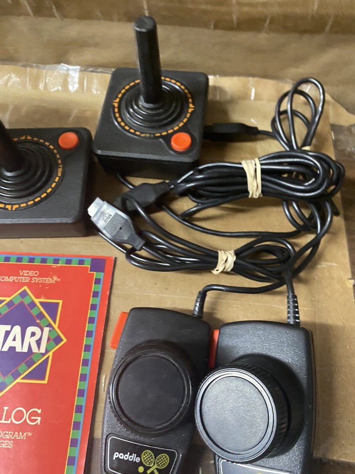 Atari 2600 Accessories Bundle-7 Games, Joysticks, Paddles & More Lot ...