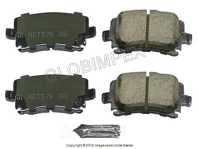 VOLKSWAGEN PASSAT CC Tiguan Rear Akebono Euro Disc Brake Pad 3C0698451F ...