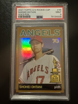 2021 Topps All Star Rookie Cup Shohei Ohtani Gold /50 Foil Holo PSA 9 ...