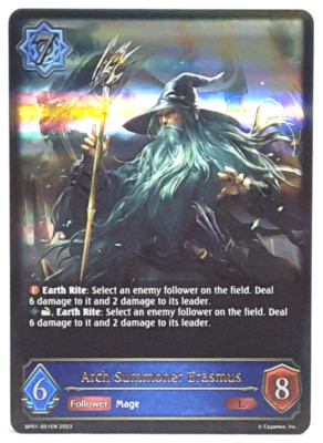 English Shadowverse Arch Summoner Erasmus BP01-051EN L ADVENT OF ...
